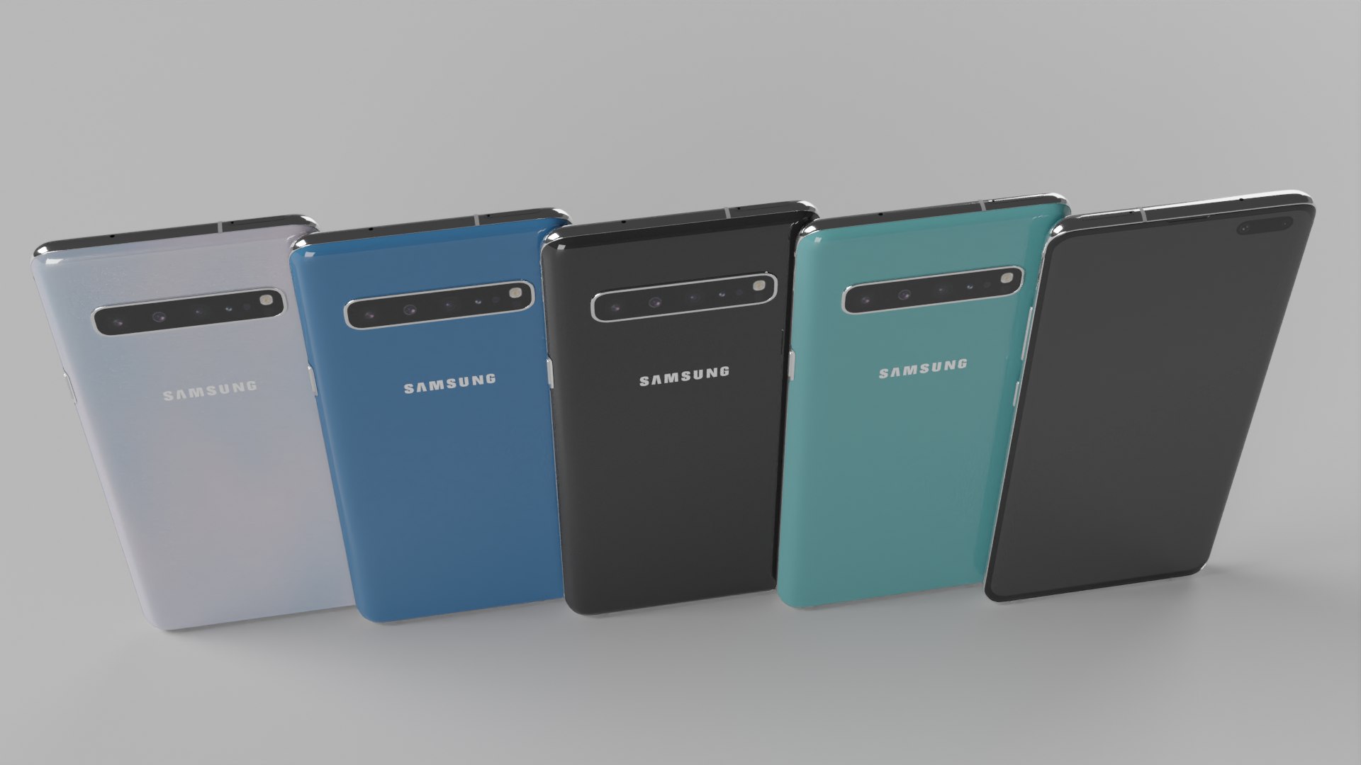 3D Samsung Galaxy S10 5G All Colors Smartphone - TurboSquid 2095719