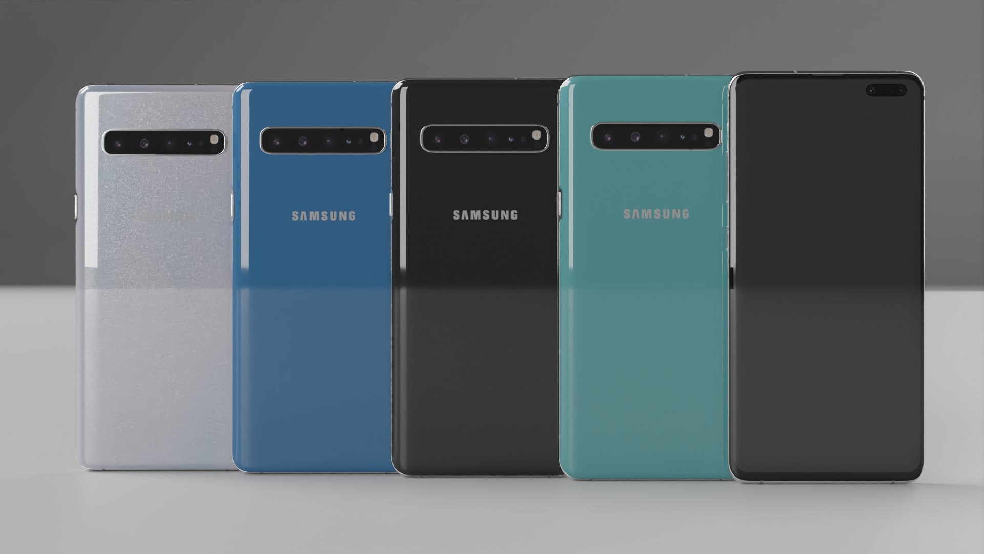 3D Samsung Galaxy S10 5G All Colors Smartphone - TurboSquid 2095719