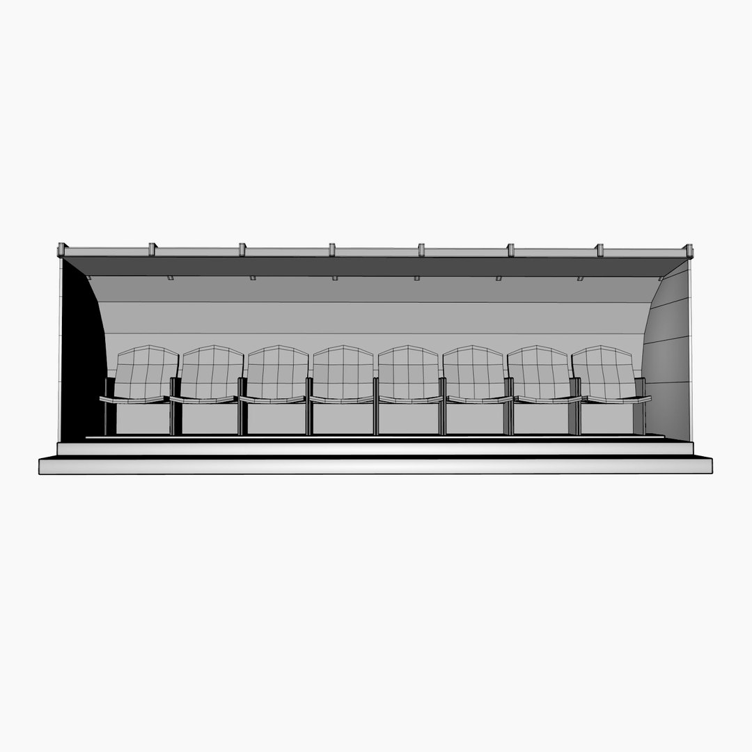 Sports Dugout Model - TurboSquid 1370254