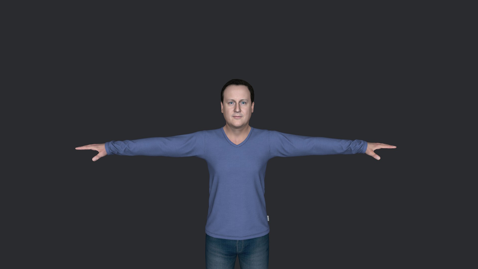 David Cameron Hyper Realistic Full Body Fully Rigged 3D Character 3D ...