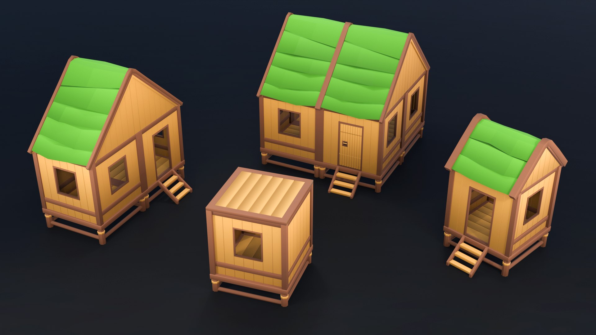 Survival Island - Low Poly 3D Asset Pack Model - TurboSquid 2397579