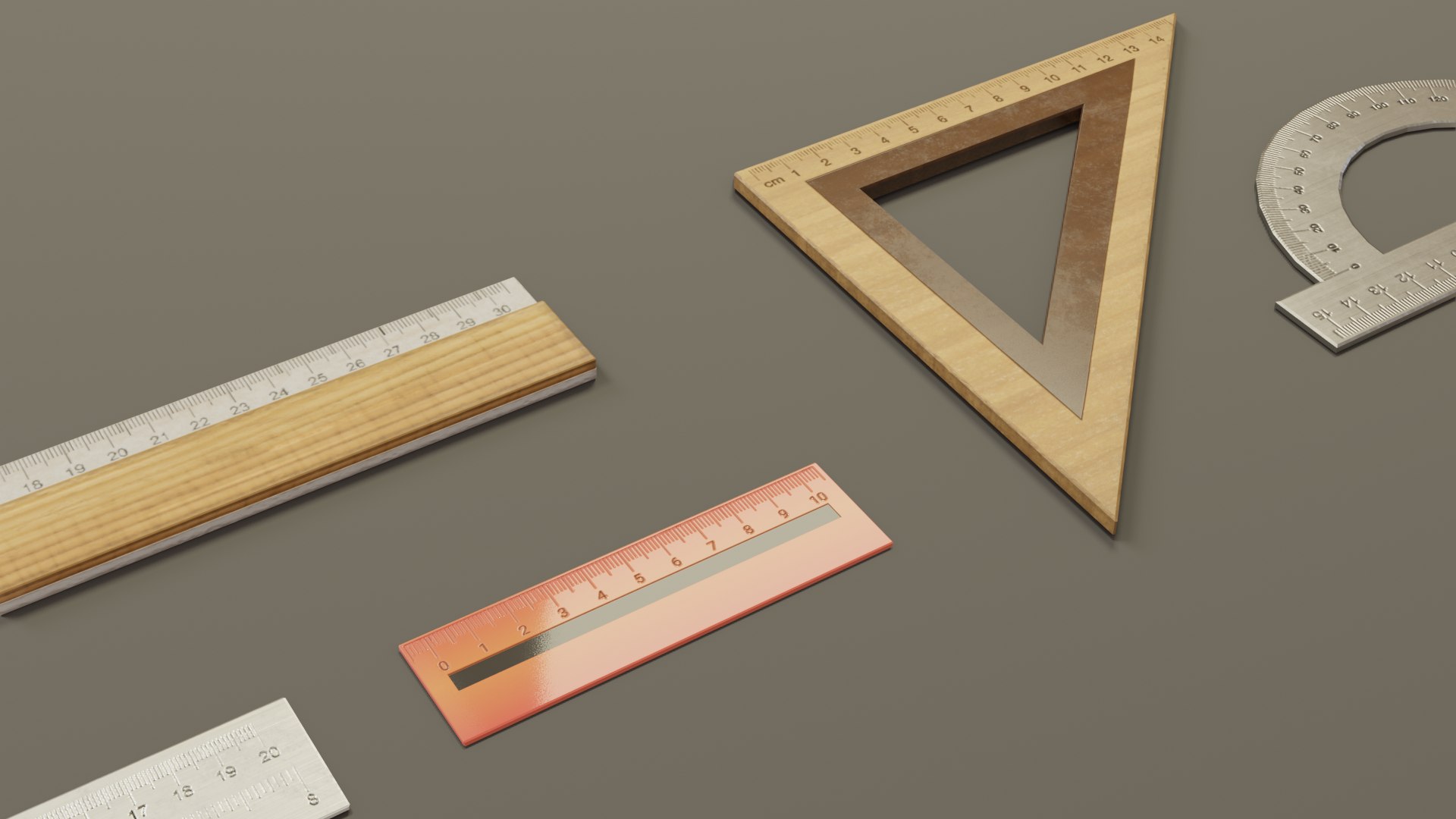 3D Model Math Geometry Tool Set - TurboSquid 1492095