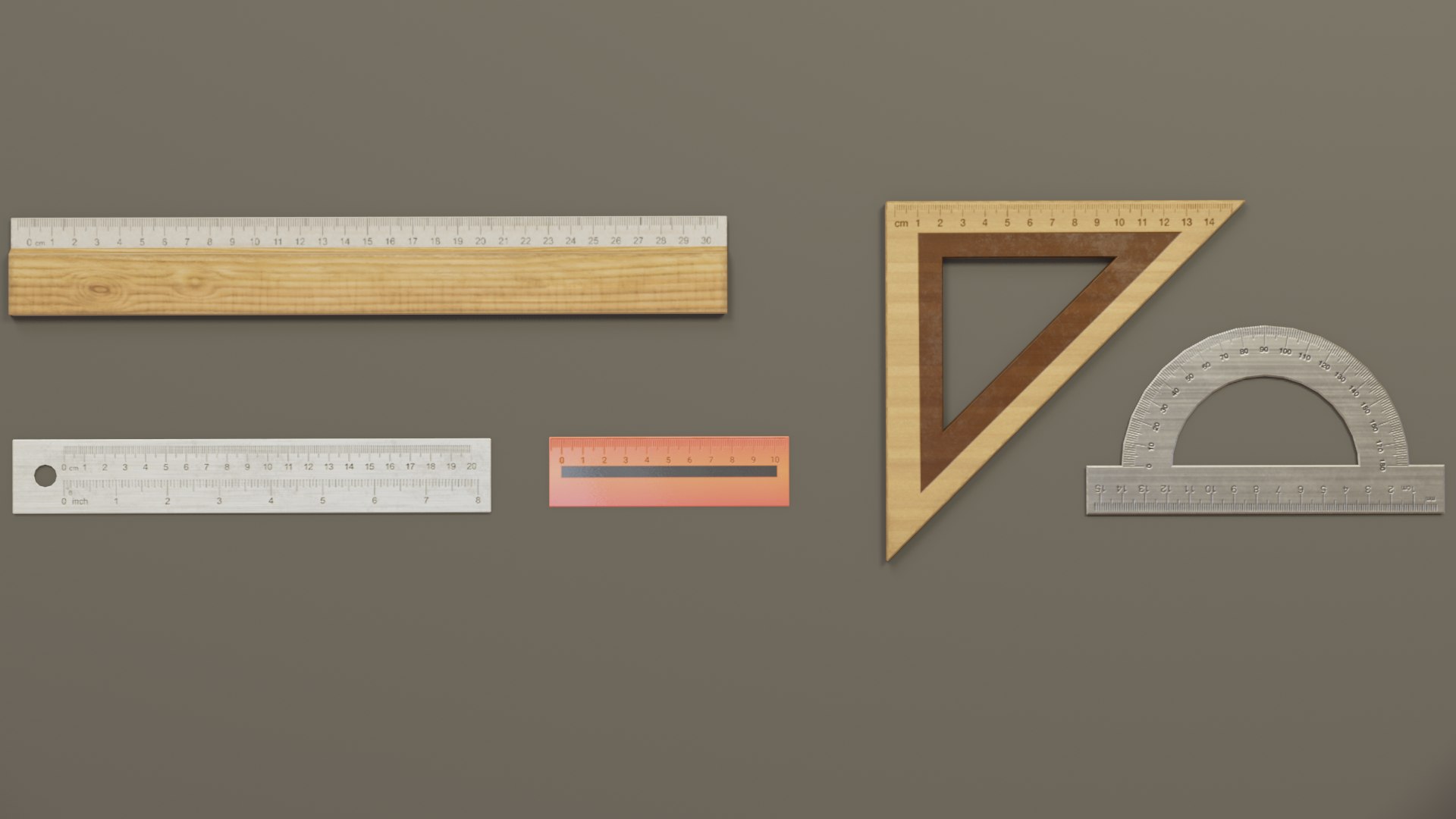 3D Model Math Geometry Tool Set - TurboSquid 1492095