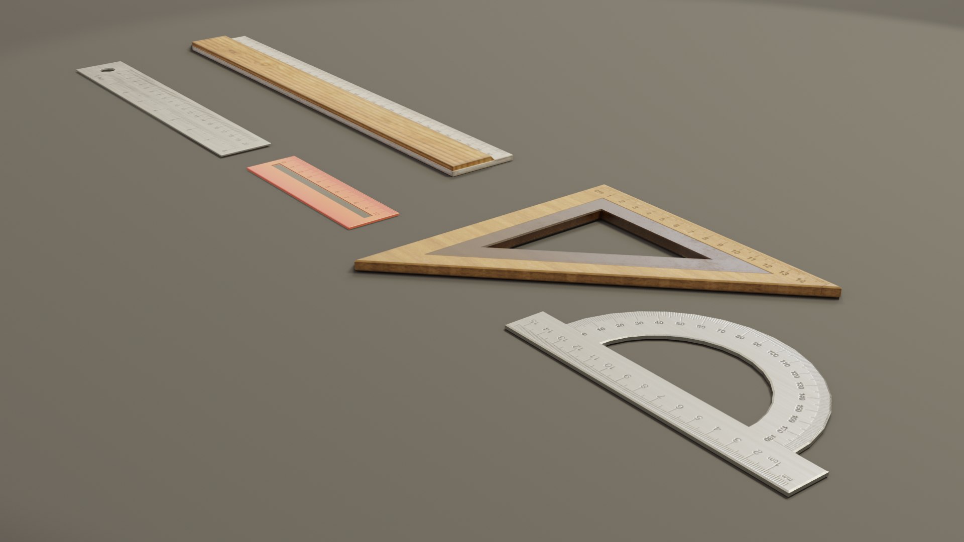 3D Model Math Geometry Tool Set - TurboSquid 1492095