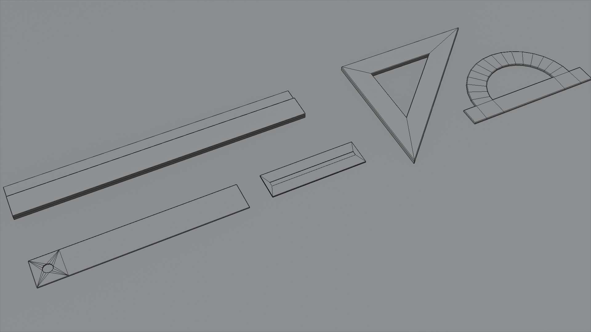 3D Model Math Geometry Tool Set - TurboSquid 1492095