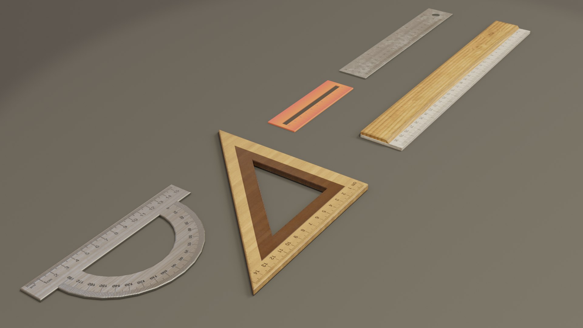 3D Model Math Geometry Tool Set - TurboSquid 1492095