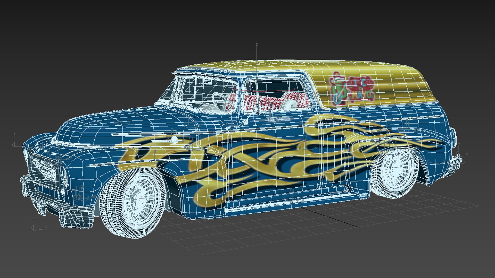 F-100 Custom Panel Van 3D Model - TurboSquid 2352778