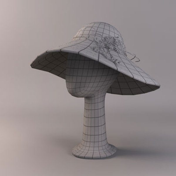 easter bonnet 3d model