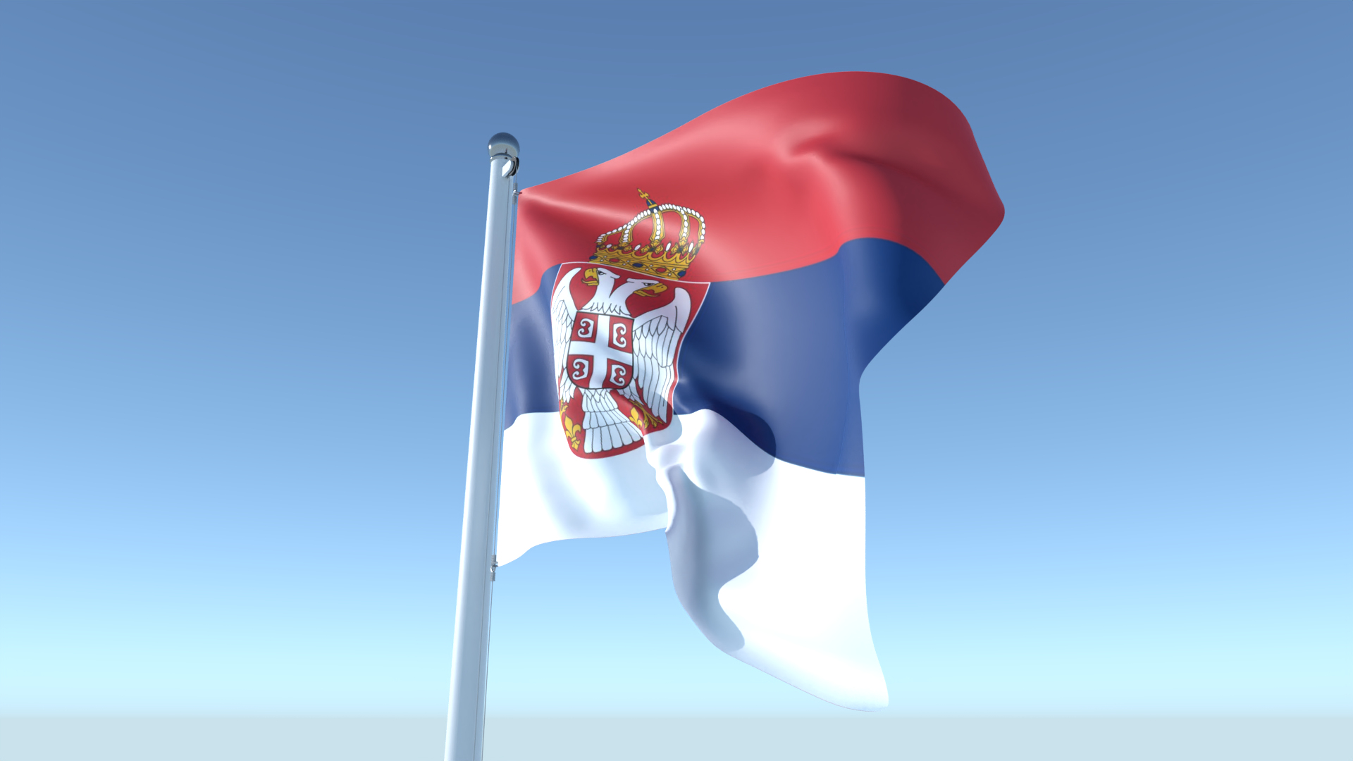 3D model Animated Flag of Serbia - TurboSquid 1743128