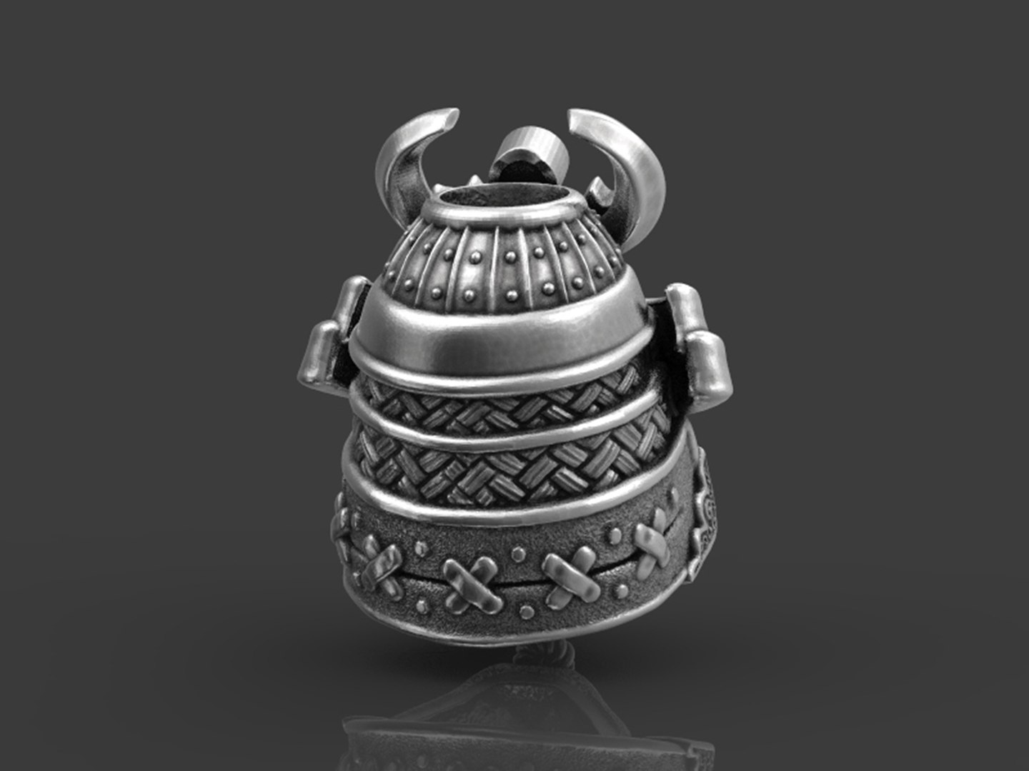 3D Samurai Head Bead Model - TurboSquid 1981739