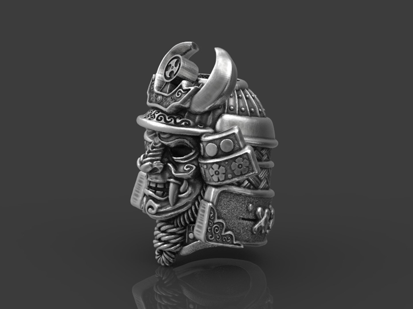 3D Samurai Head Bead Model - TurboSquid 1981739