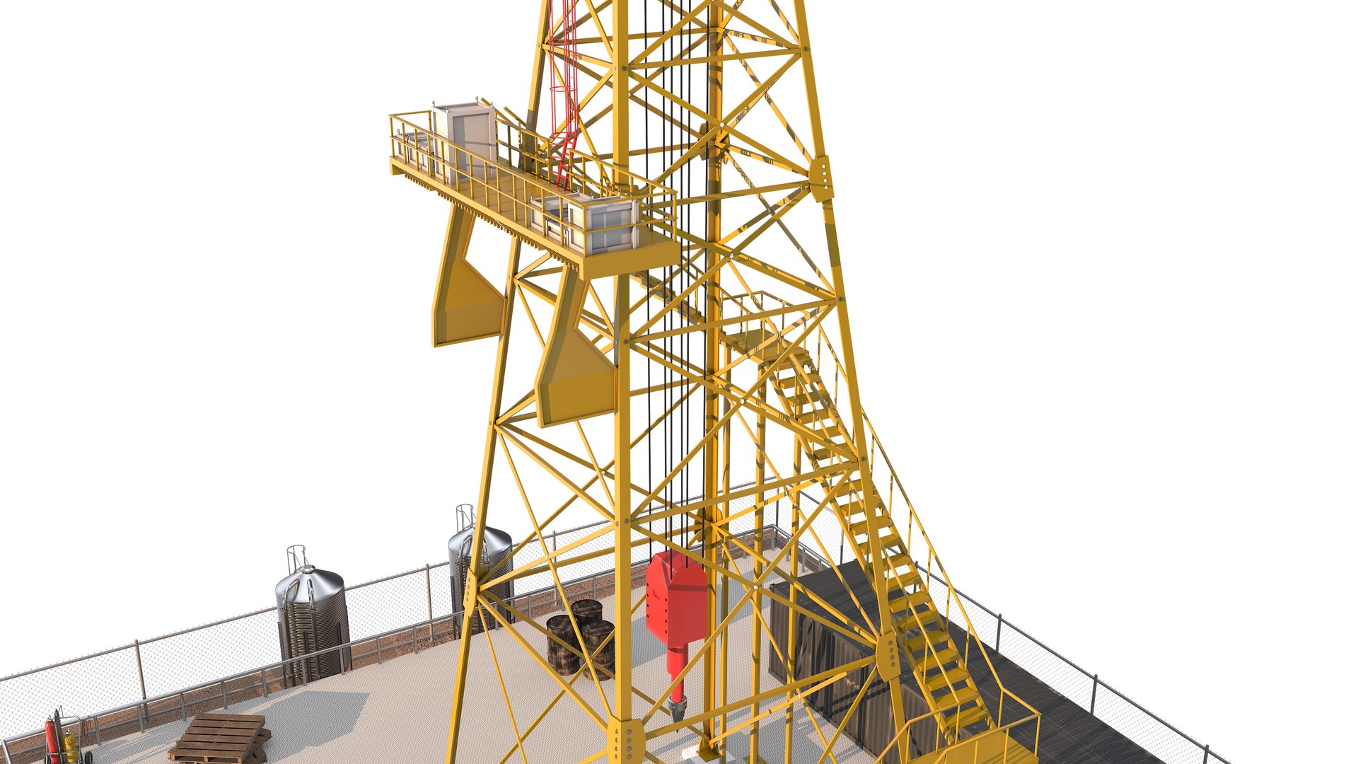 3D Drilling Rig Platform - TurboSquid 2206684