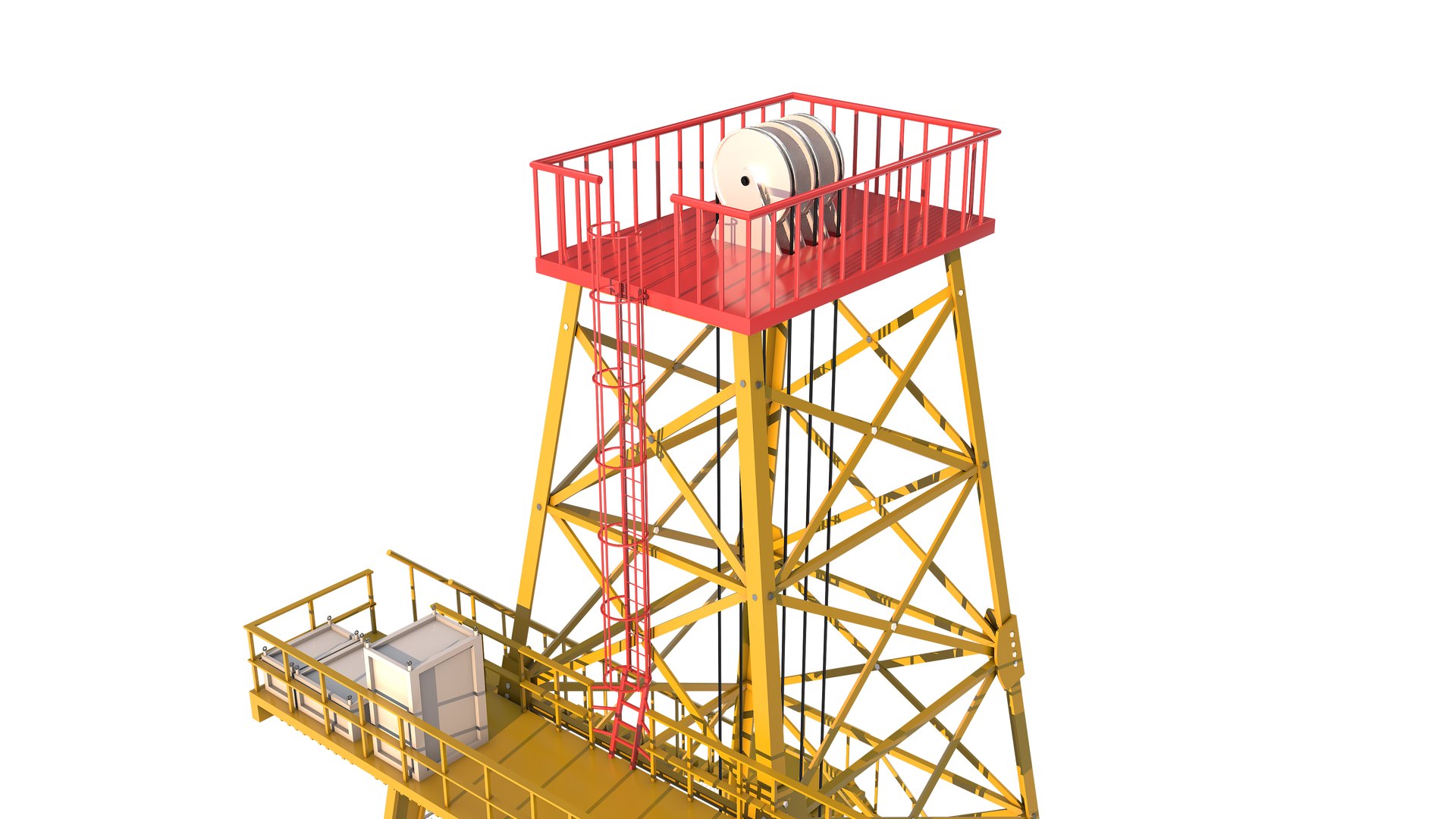 3D Drilling Rig Platform - TurboSquid 2206684