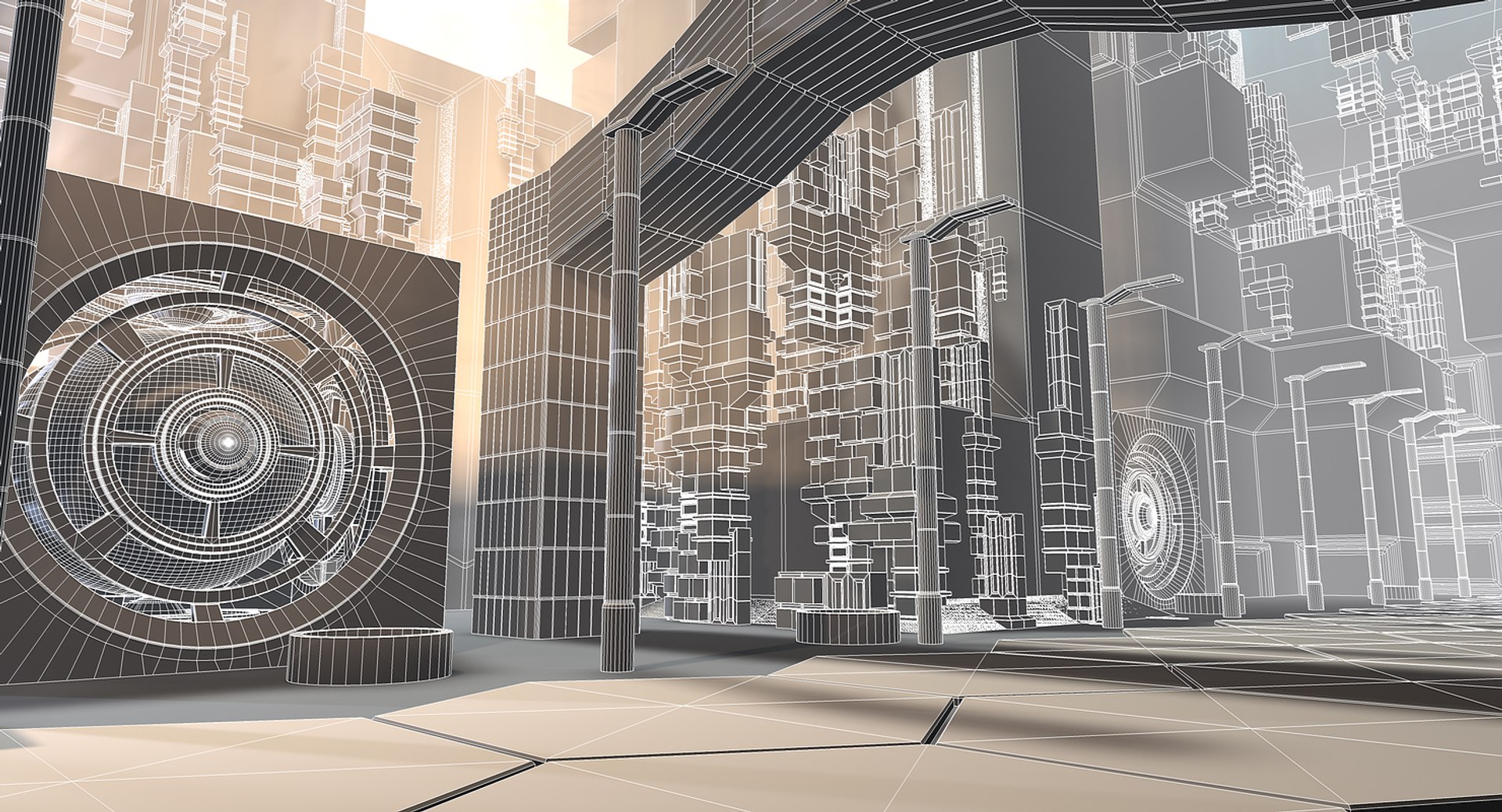 3D Concepts Future Retro City Model - TurboSquid 1311717