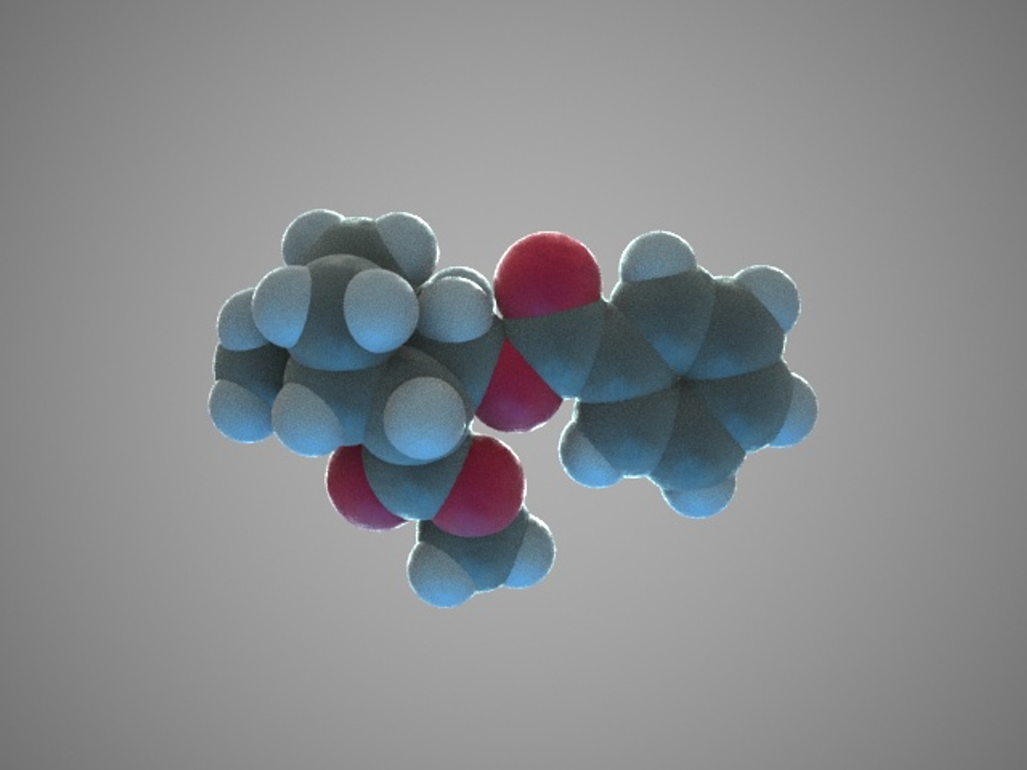 3d Model Of Molecule Cocaine