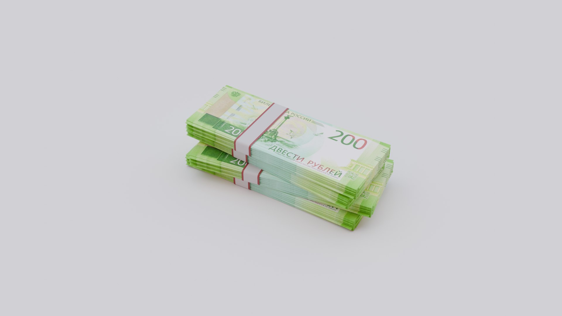 200 Russian Ruble RUB Currency 3D - TurboSquid 2380983