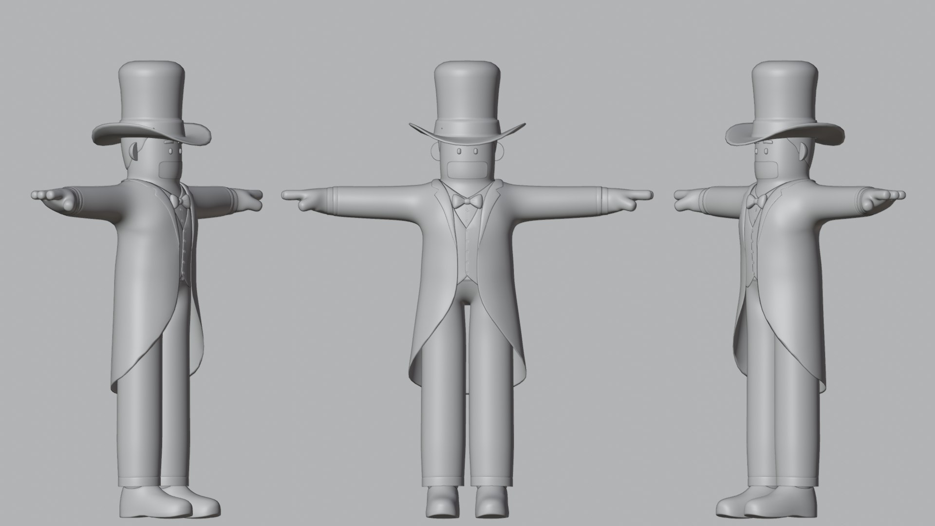 Minimal Magician Cartoon Character Model - TurboSquid 2086975