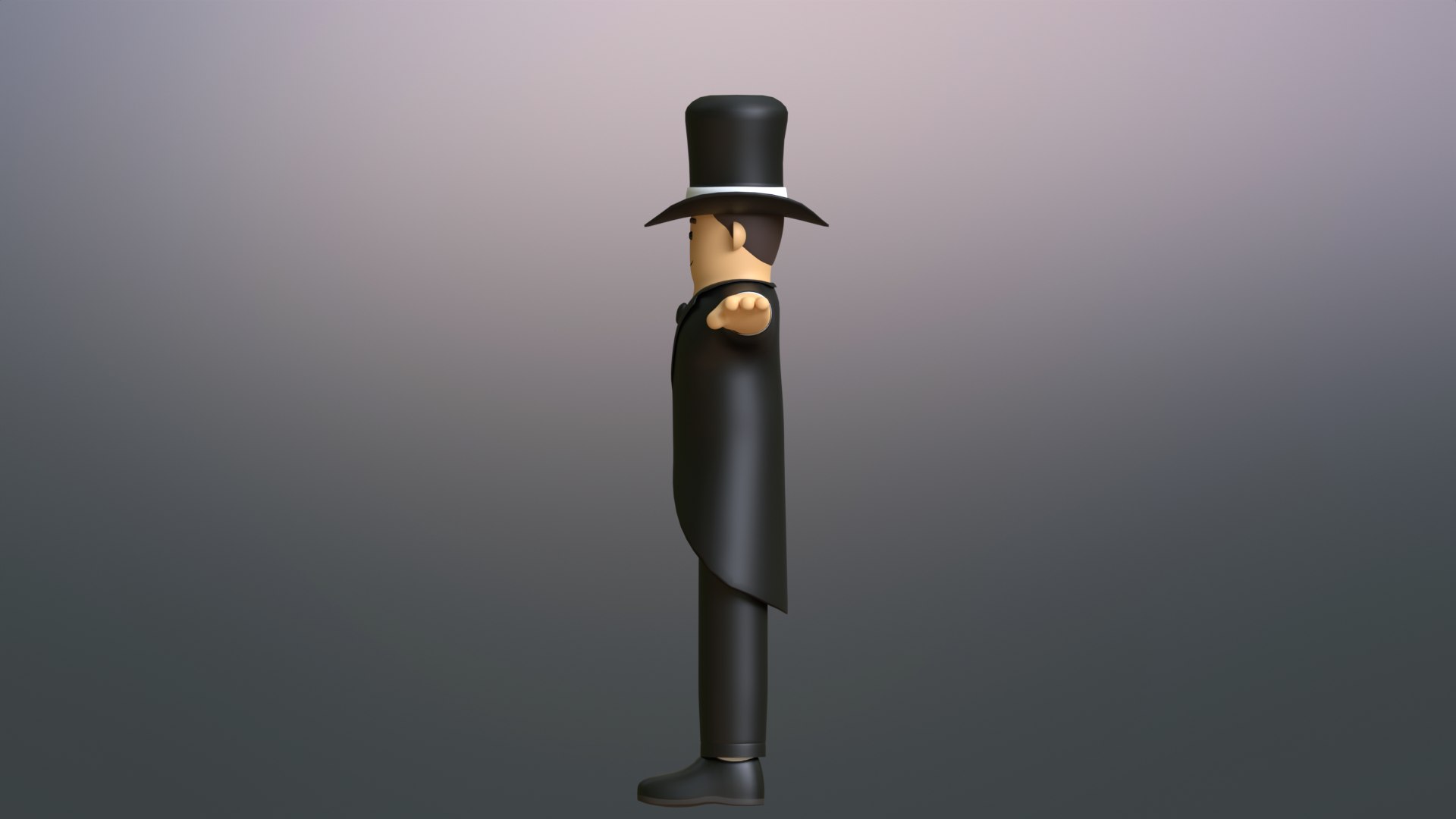Minimal Magician Cartoon Character Model - TurboSquid 2086975