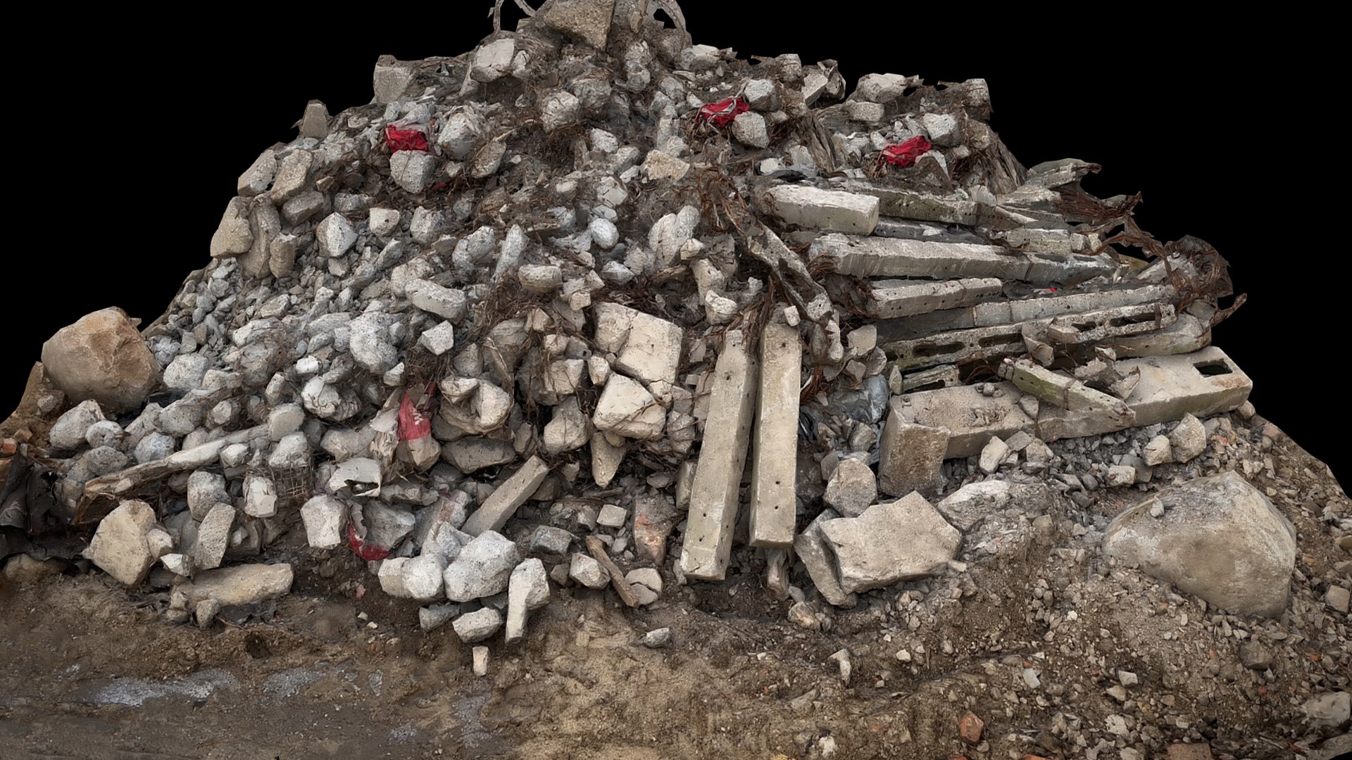 Construction-site Debris Ground Photogrammetry Part2 3D Model ...