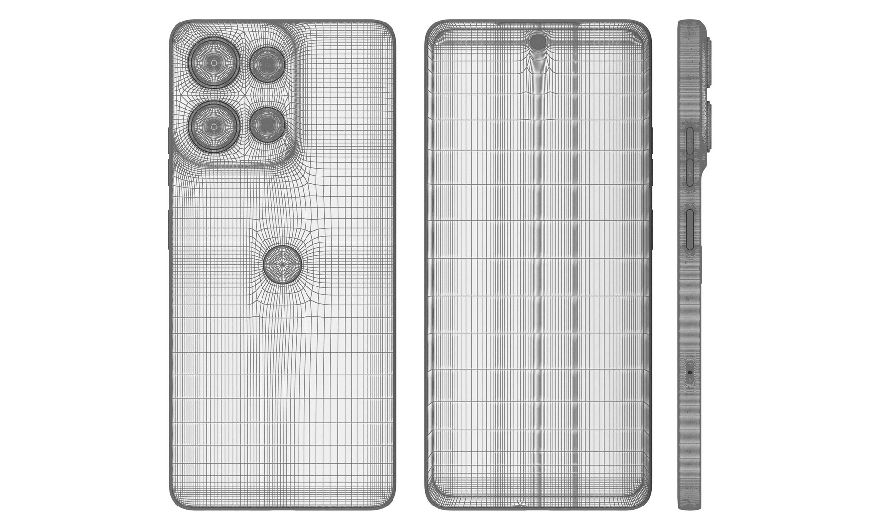 Motorola Moto G75 Charcoal Grey 3D Model - TurboSquid 2290852