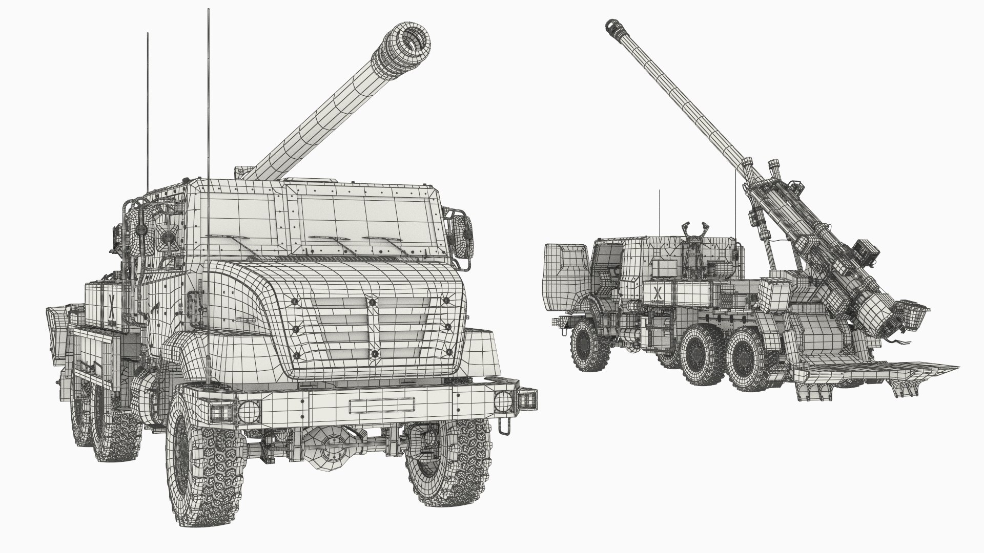 3D CAESAR 155mm Self-Propelled Howitzer Camouflage Model - TurboSquid ...