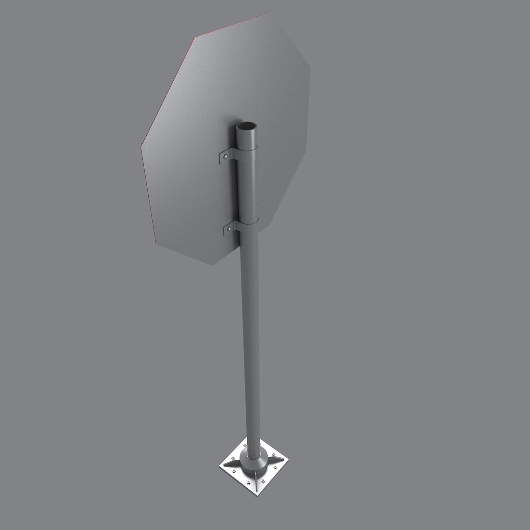 Stop Sign Arabic 3d Max