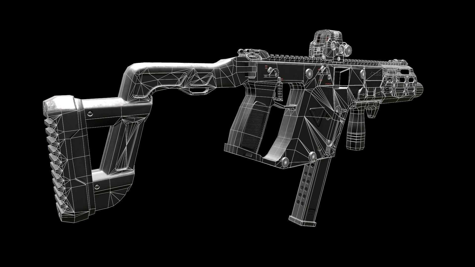 Submachine Gun 3D Model - TurboSquid 1678394