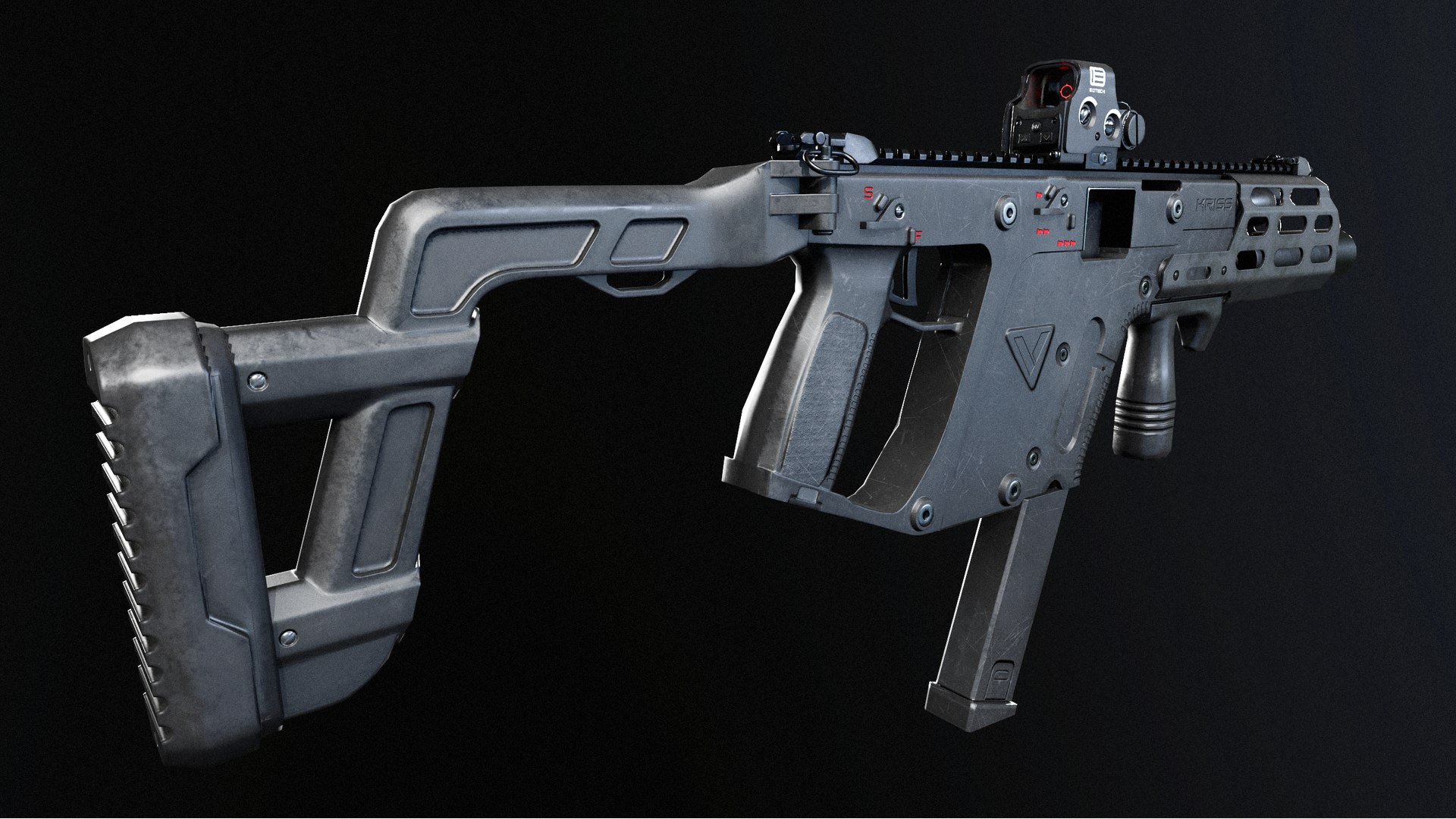 Submachine Gun 3D Model - TurboSquid 1678394