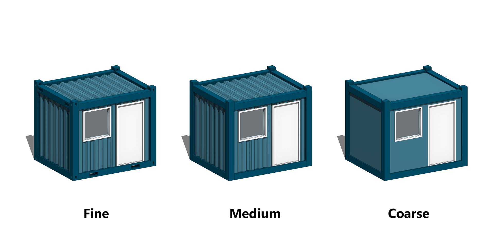 3D Model Office Container 10ft - Revit Family - TurboSquid 1820534