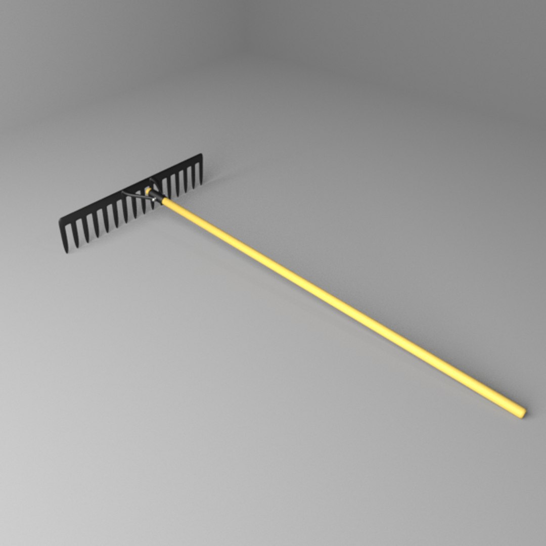 Garden Tool - Rake 3D Model - TurboSquid 1576903