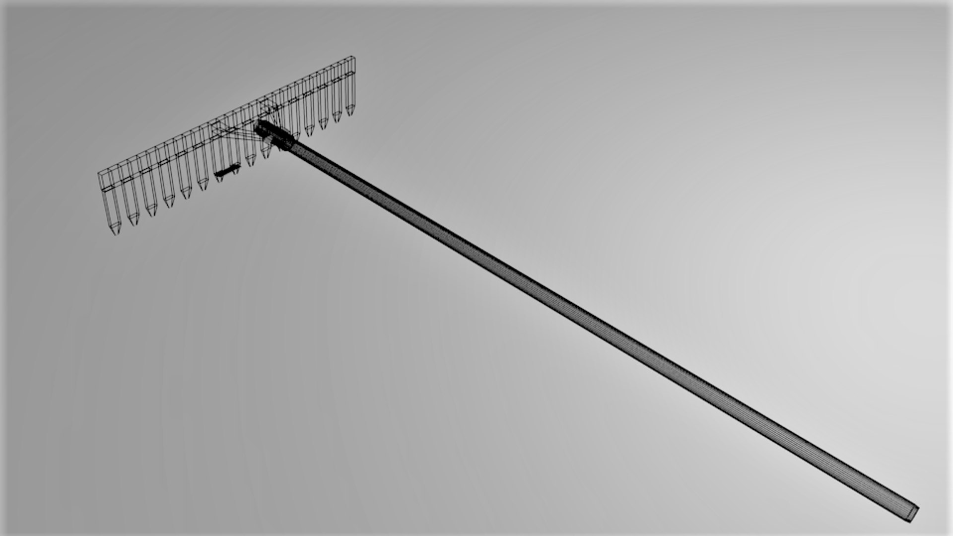 Garden Tool - Rake 3D Model - TurboSquid 1576903