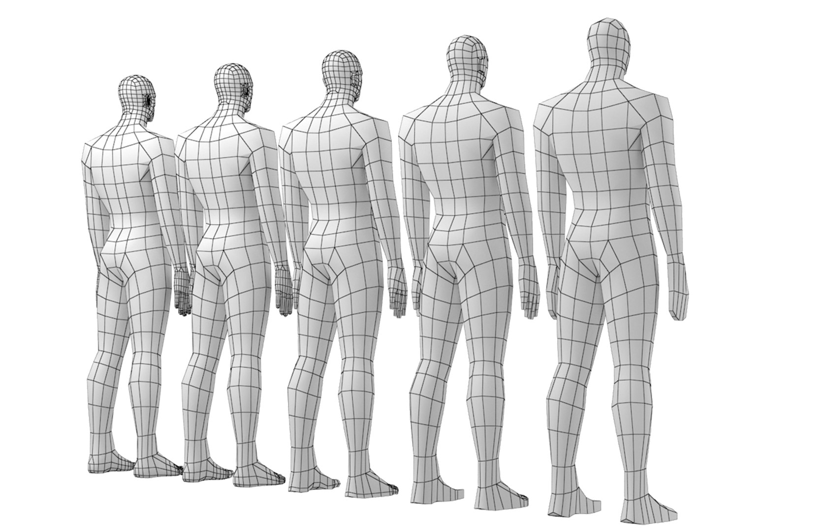 3D Hero Male In Rest Pose In 5 Topologies Model - TurboSquid 2211196
