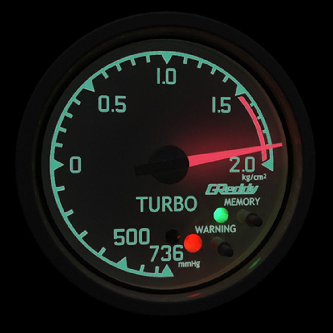 Boost Gauge 3d Model