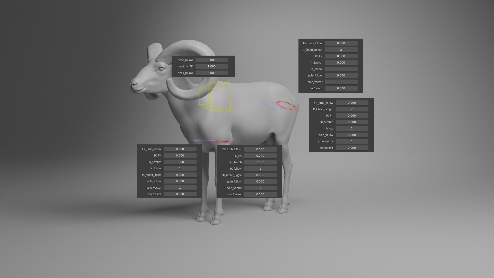 Ovis Ammon Male Animated 3D model - TurboSquid 2170320