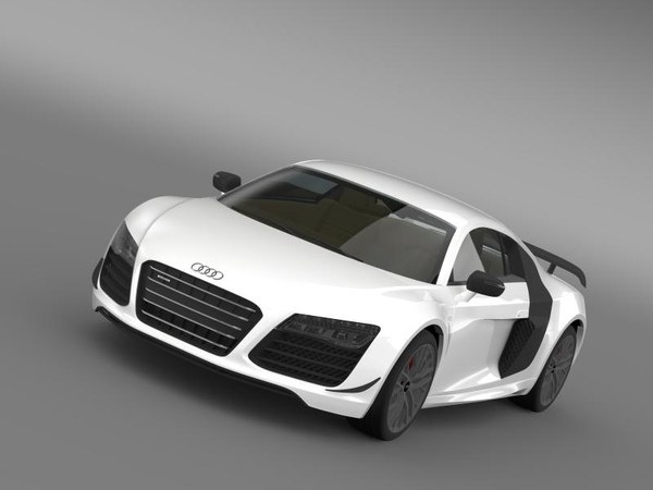 audi r8 lmx 2014 3d model