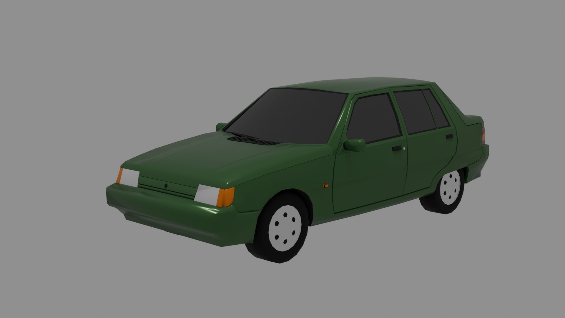 Free 3D Ukrainian Car ZAZ 1103 Slavuta 1999 Free Low-poly 3D Model ...