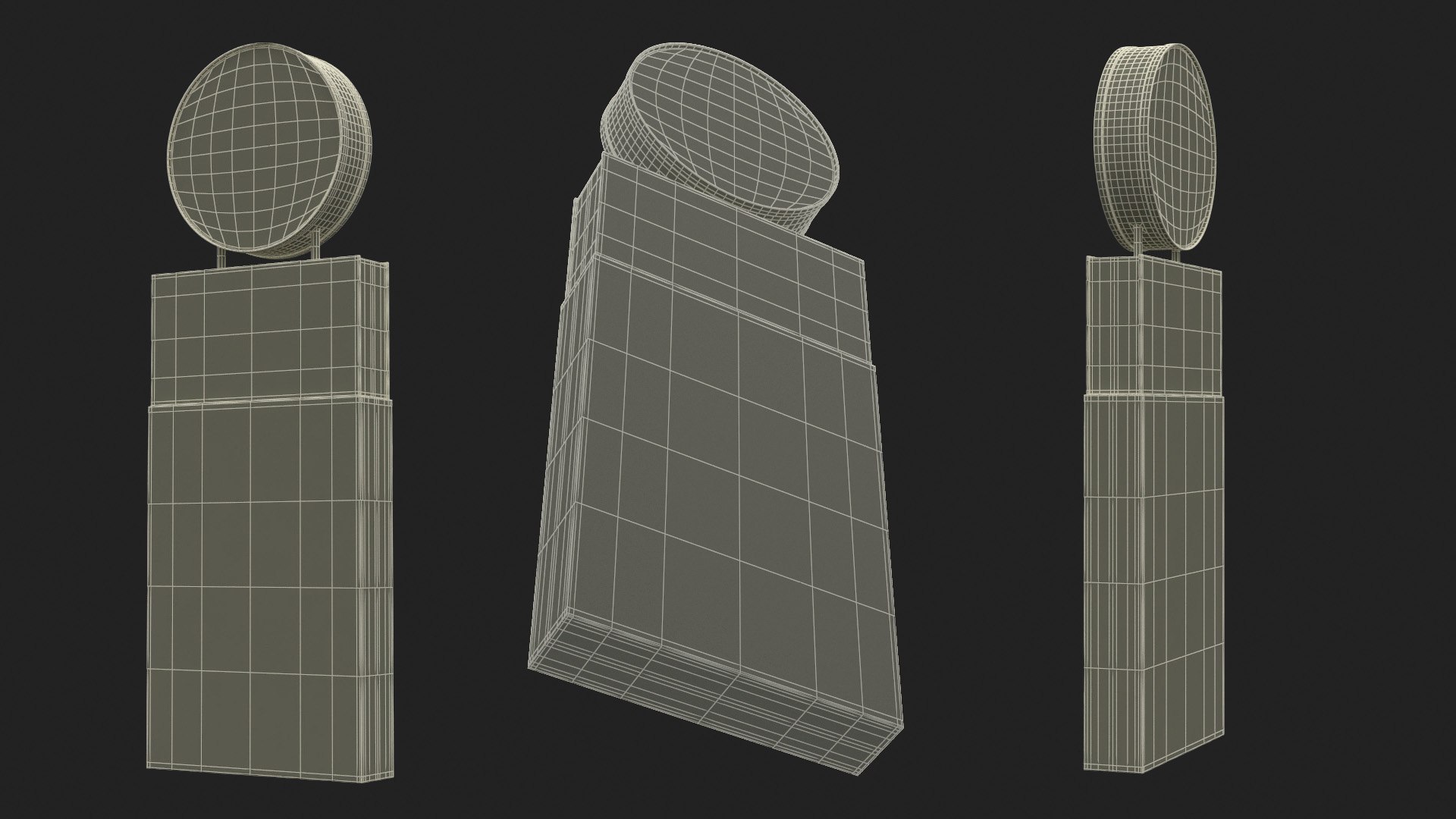 Round Coffee Shop Drive Thru Signage 3D Model - TurboSquid 2274426