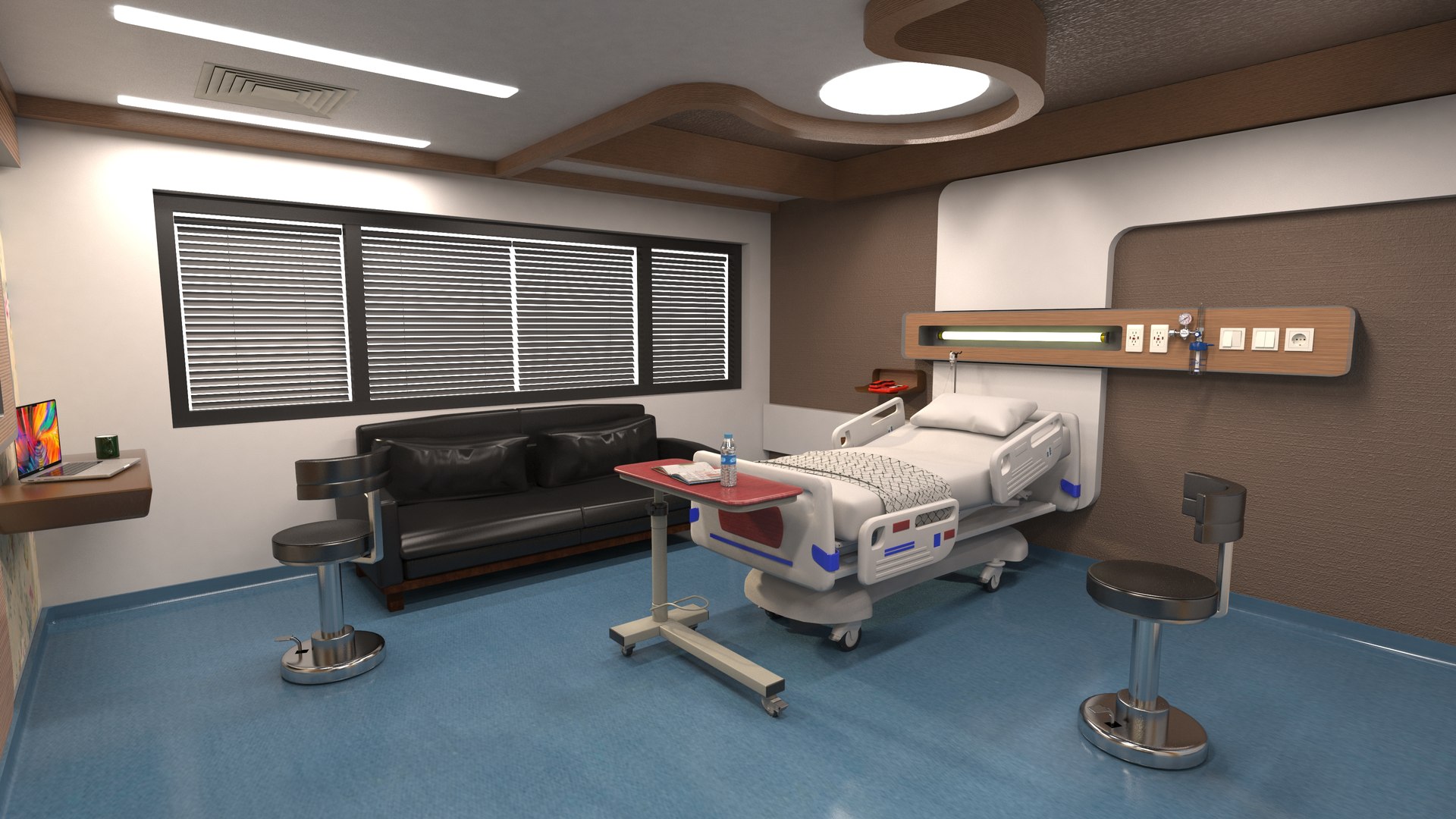 3D Hospital Room - TurboSquid 2230682