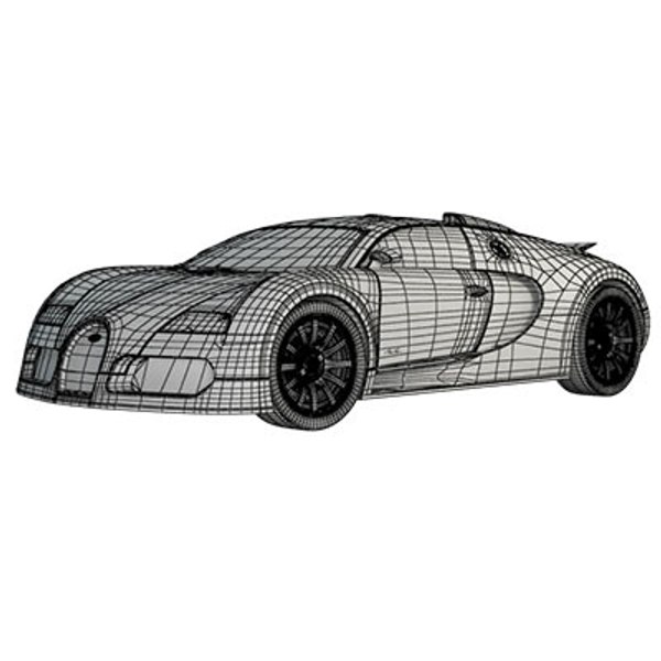 bugatti veyron luxury car 3d 3ds