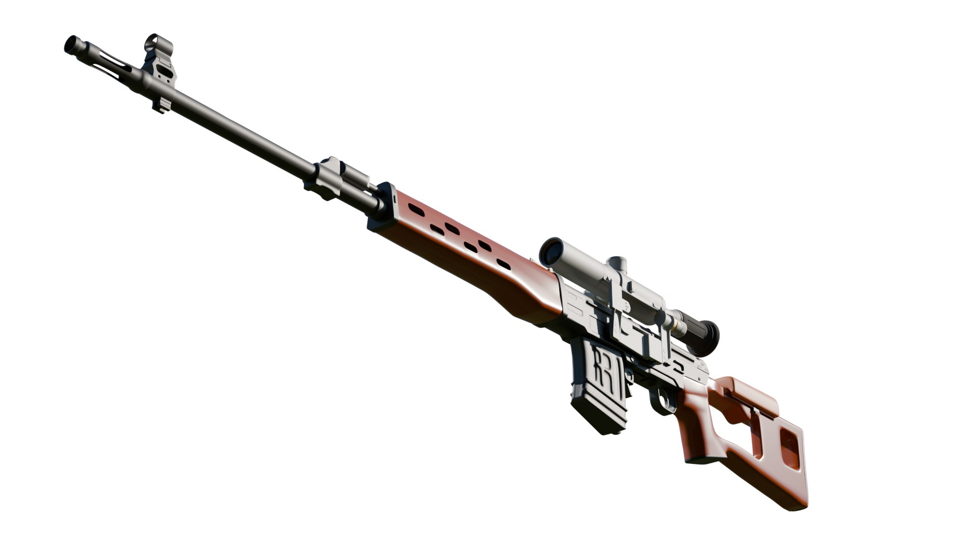 Svd Dragunov 3d Model Turbosquid 2217863