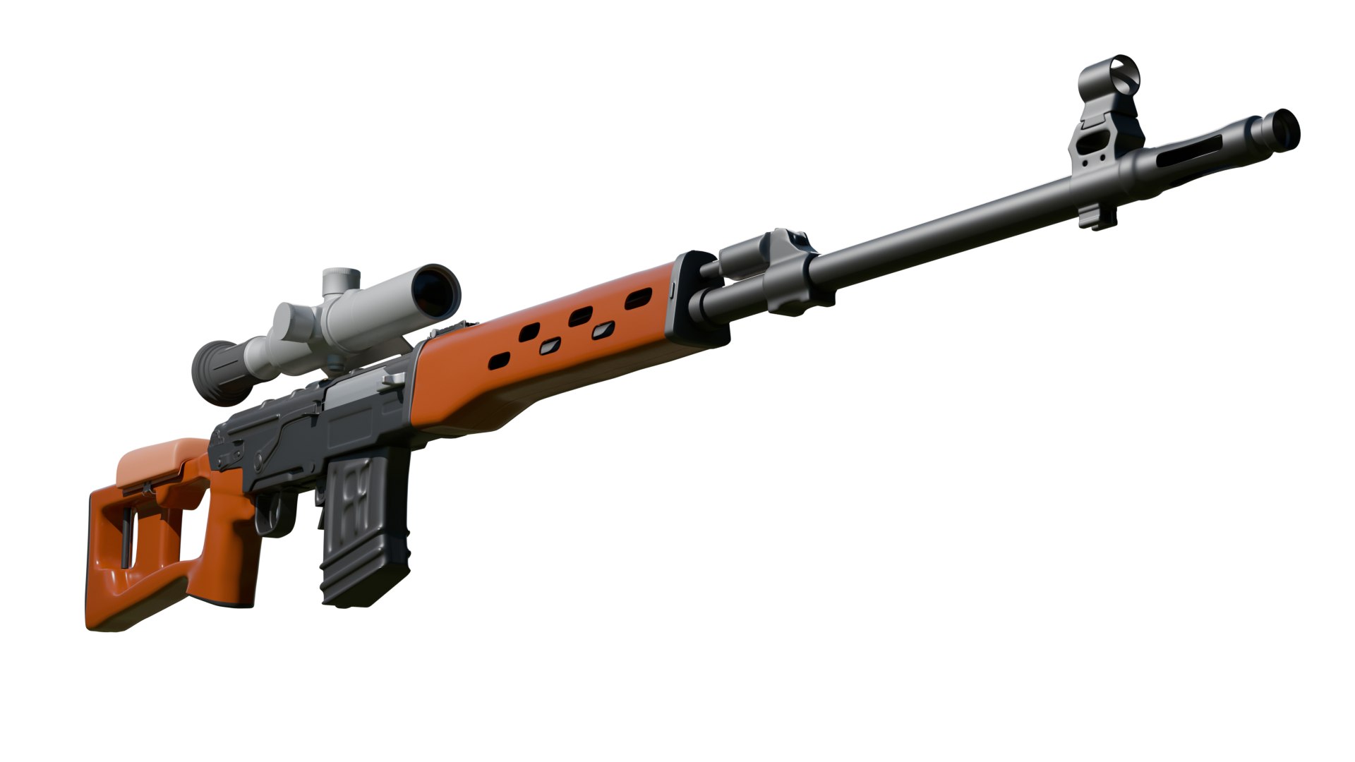 Svd Dragunov 3d Model Turbosquid 2217863