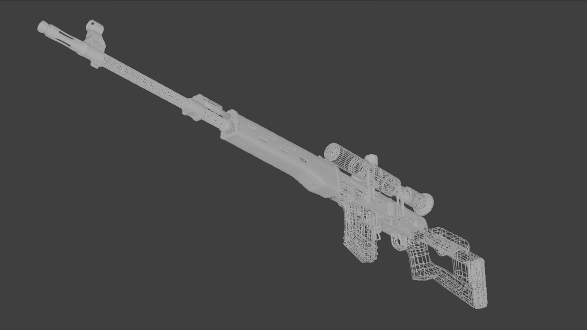 Svd Dragunov 3d Model Turbosquid 2217863