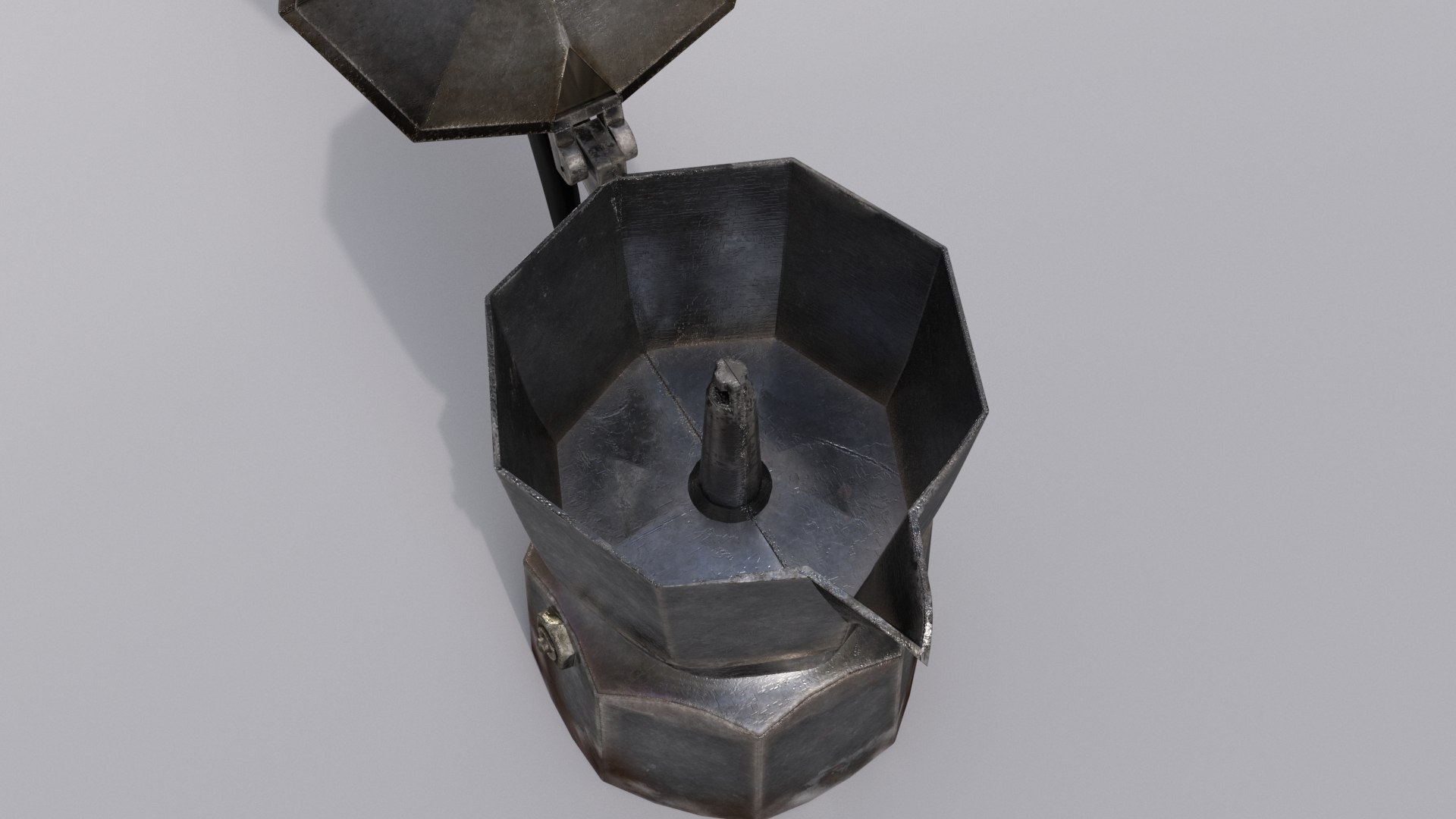 Vintage Coffee Kettle 2on1 Normal And Rusted Textures 3D Model ...