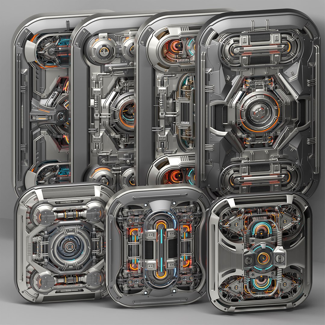 3D Sci-Fi Kitbash Mega Elements 4 - Full Pack - TurboSquid 1982153