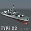 Type 23 - Ships 3d Model