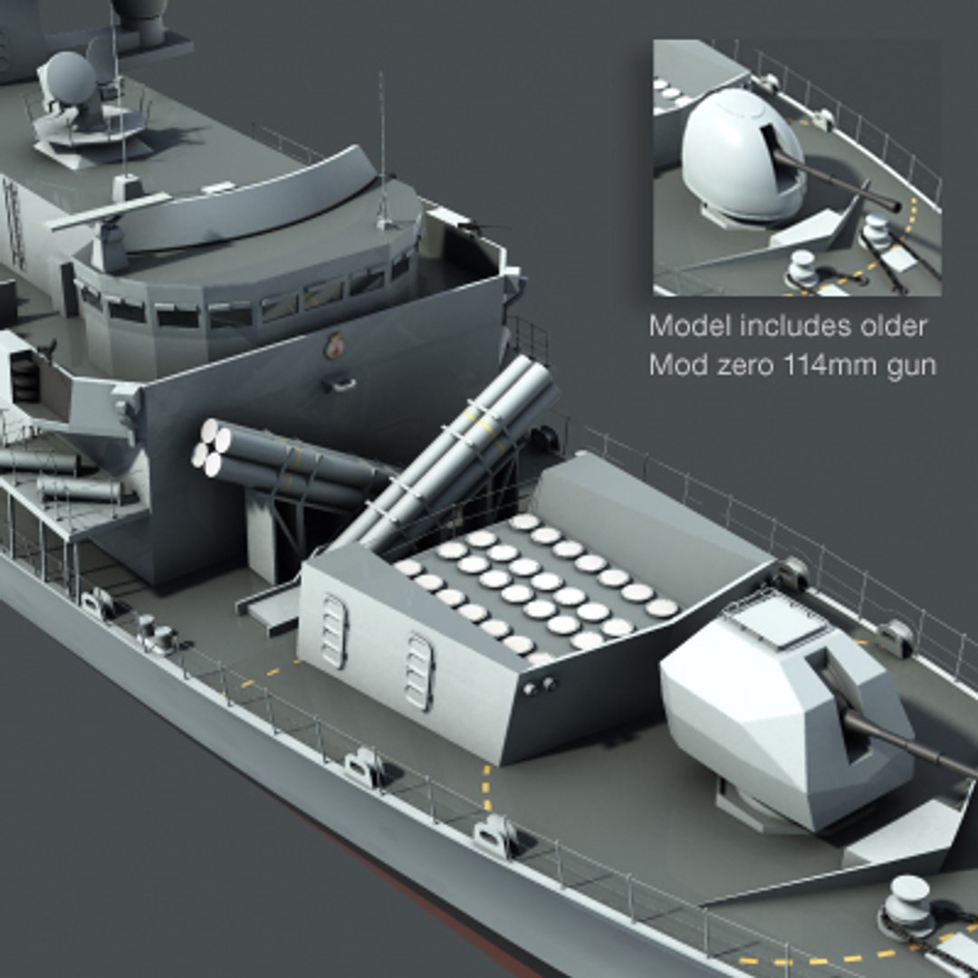 Type 23 - Ships 3d Model