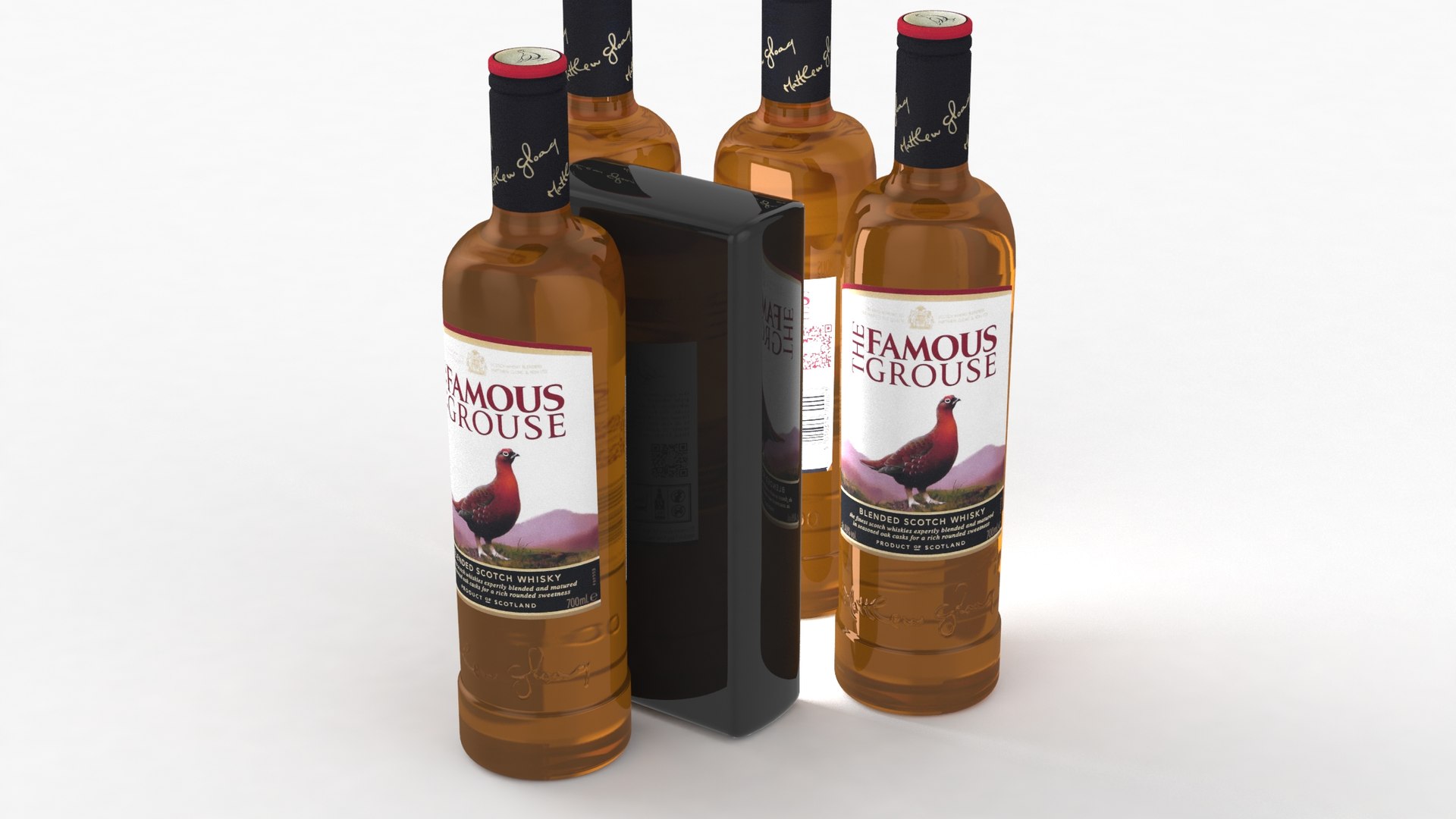 3D Alcohol Bottle The Famous Grouse Blended Scotch Whisky 700ml 2024 ...