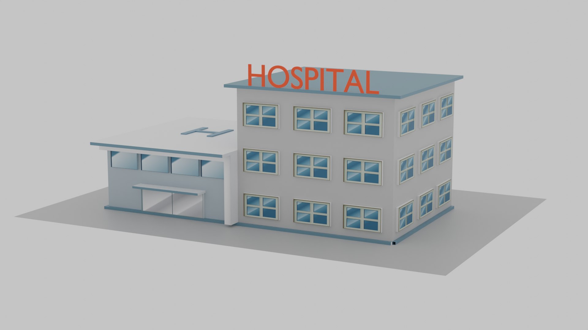 Hospital 3D Model - TurboSquid 2132180