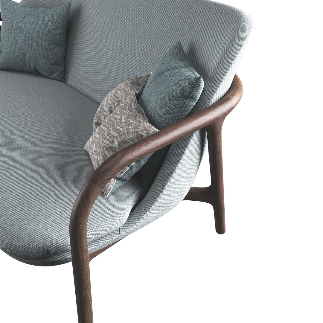 Neva Sofa Artisan 3D Model - TurboSquid 1561241