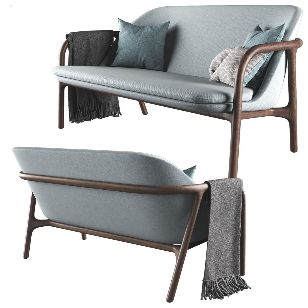 Neva Sofa Artisan 3D Model - TurboSquid 1561241